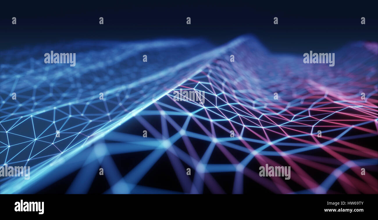 Blue connecting lines, illustration Stock Photo - Alamy