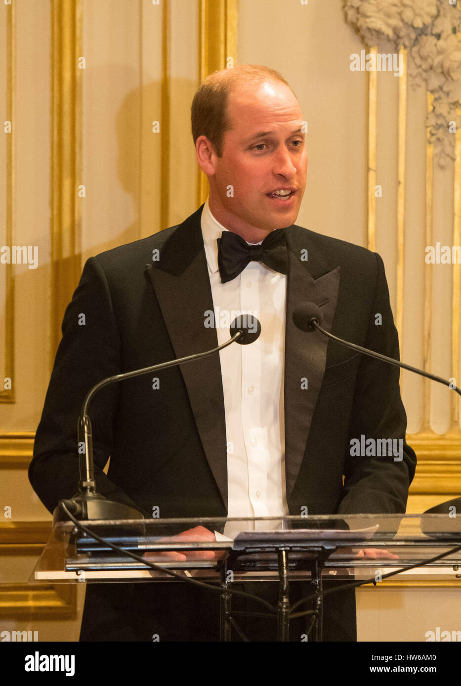 The Duke of Cambridge speaks at a dinner hosted by Her Majesty's ...