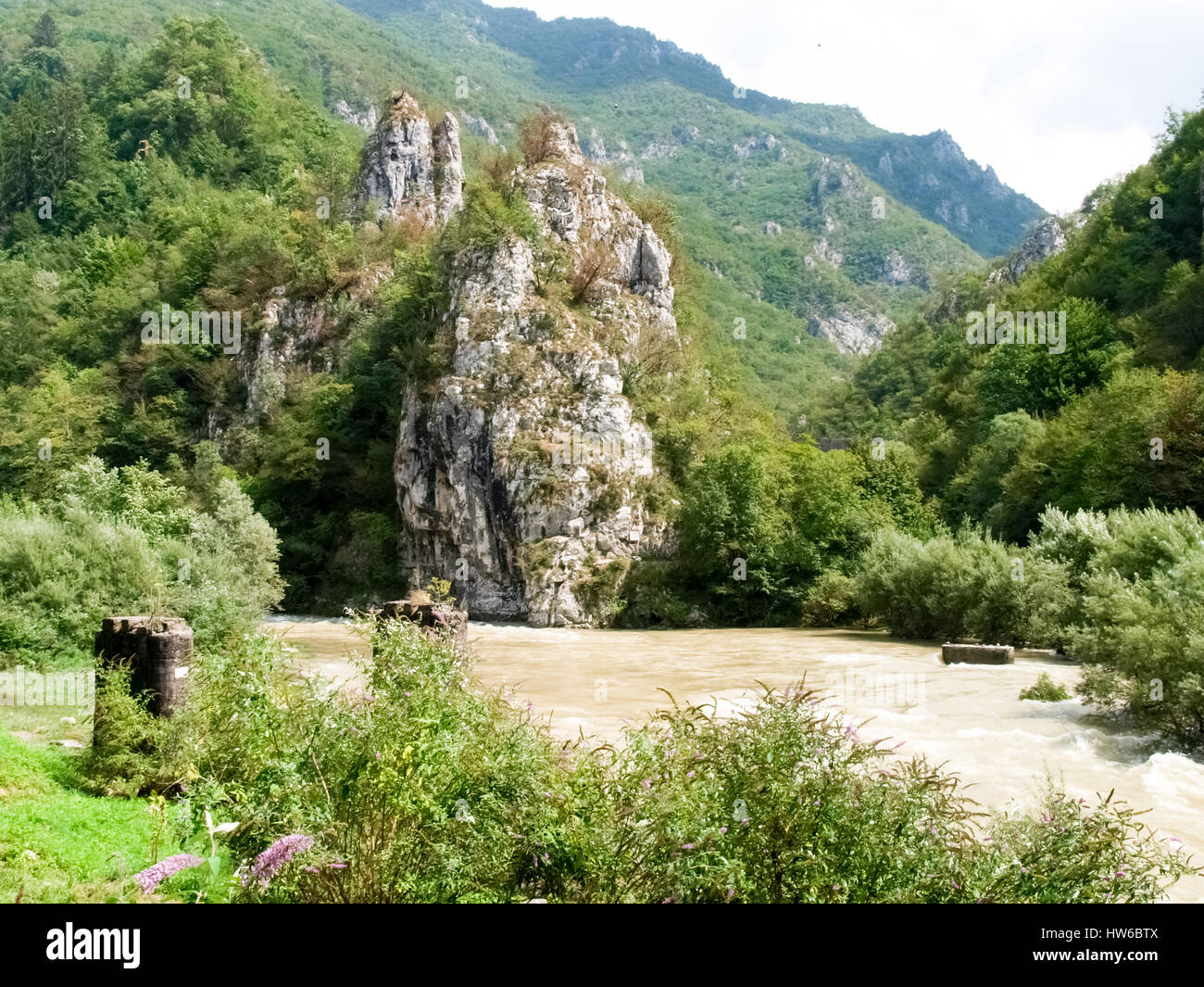 Val Taleggio, Italy - August 25, 2015: Ravines of Taleggio valley Stock ...