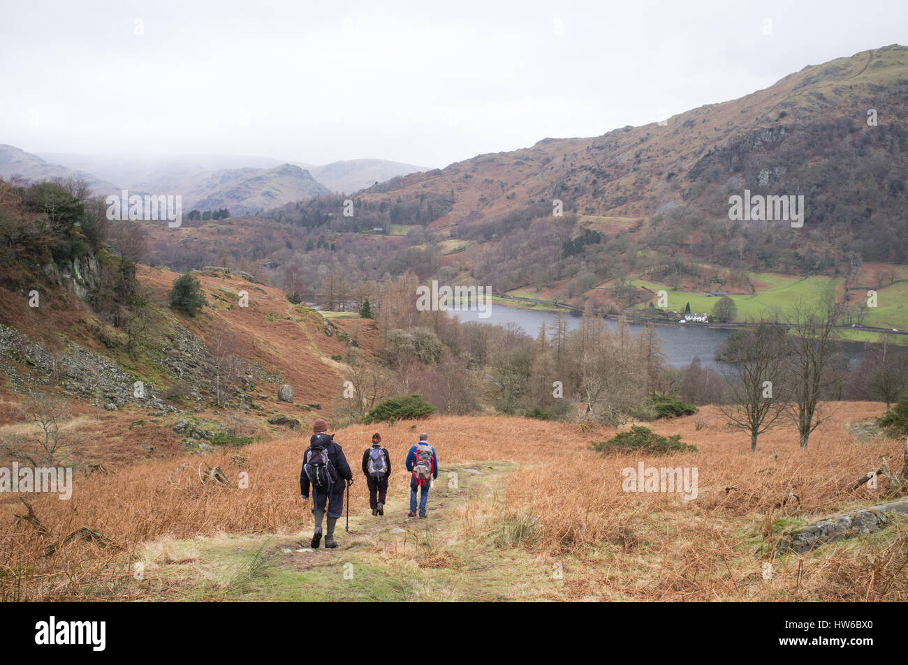 Backpacking through the Lake District in England Stock Photo - Alamy