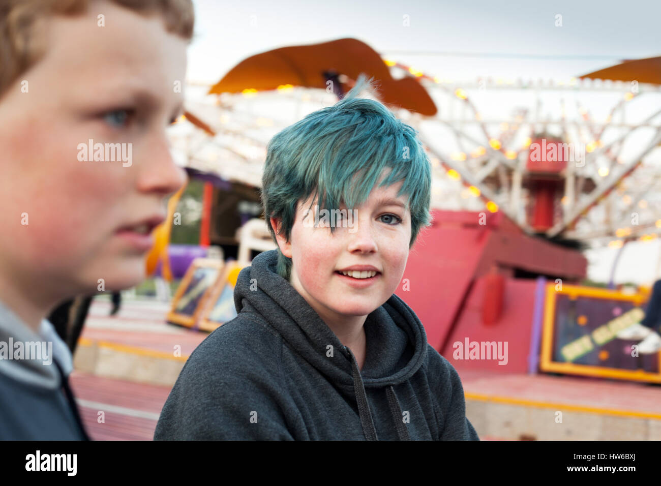 Teen boy fair hair hi-res stock photography and images - Alamy