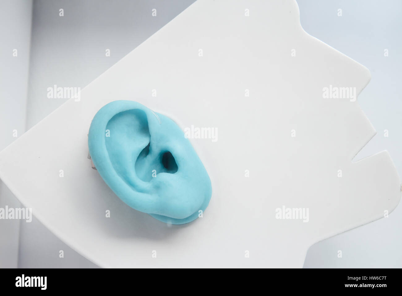 Fake plastic ear for hearing simulation Stock Photo - Alamy