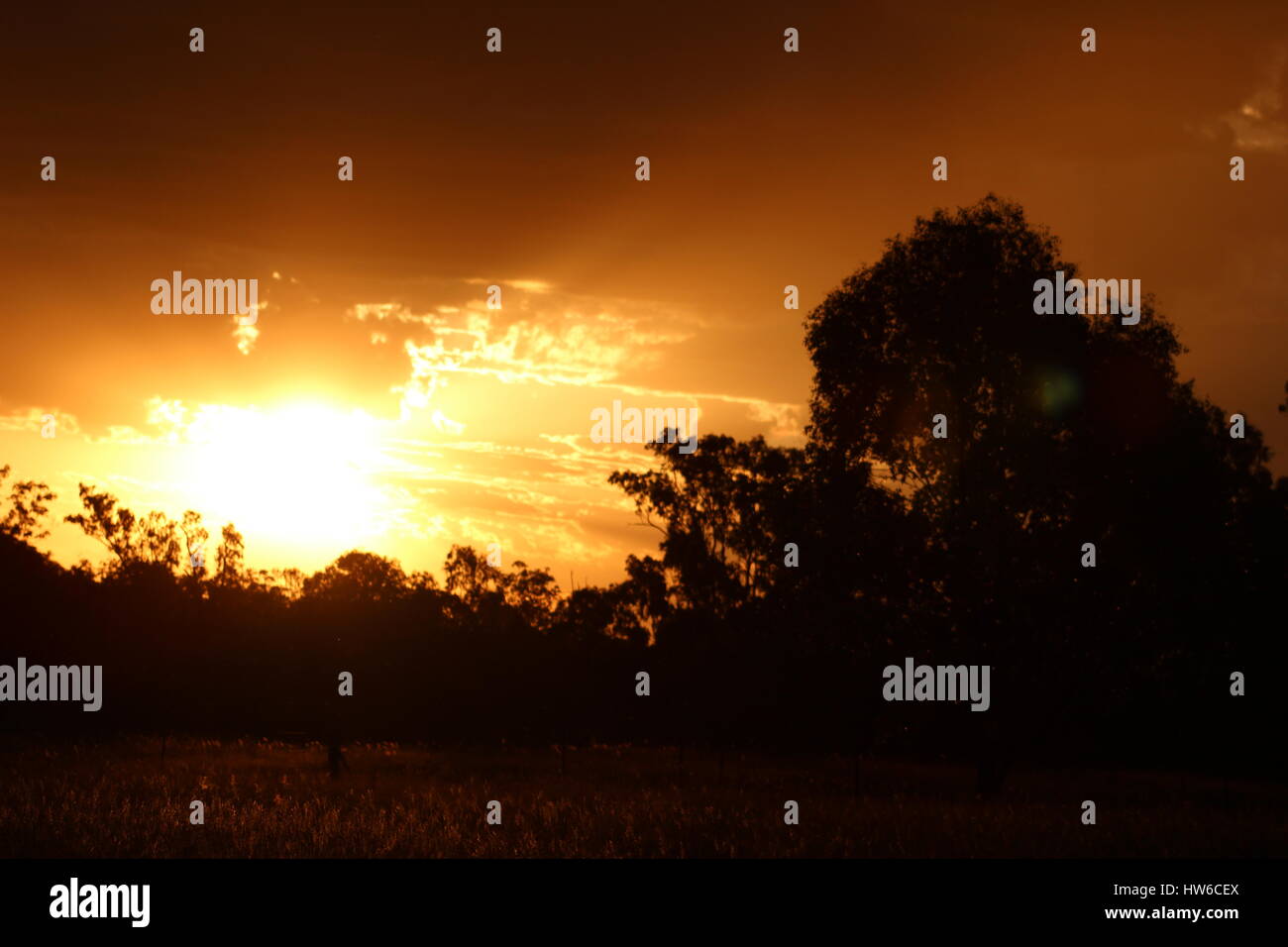 Sunset at home Stock Photo - Alamy