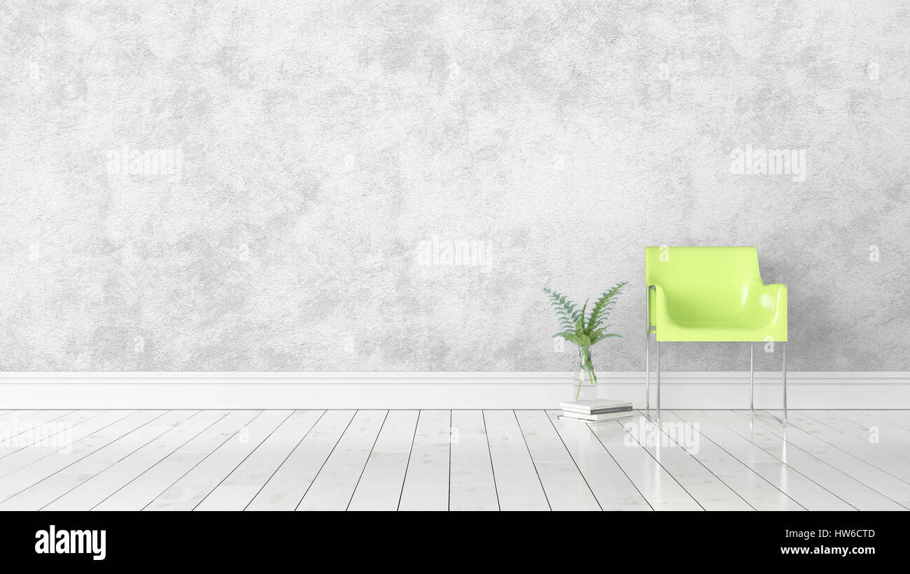 Modern bright interior . 3D rendering Stock Photo - Alamy