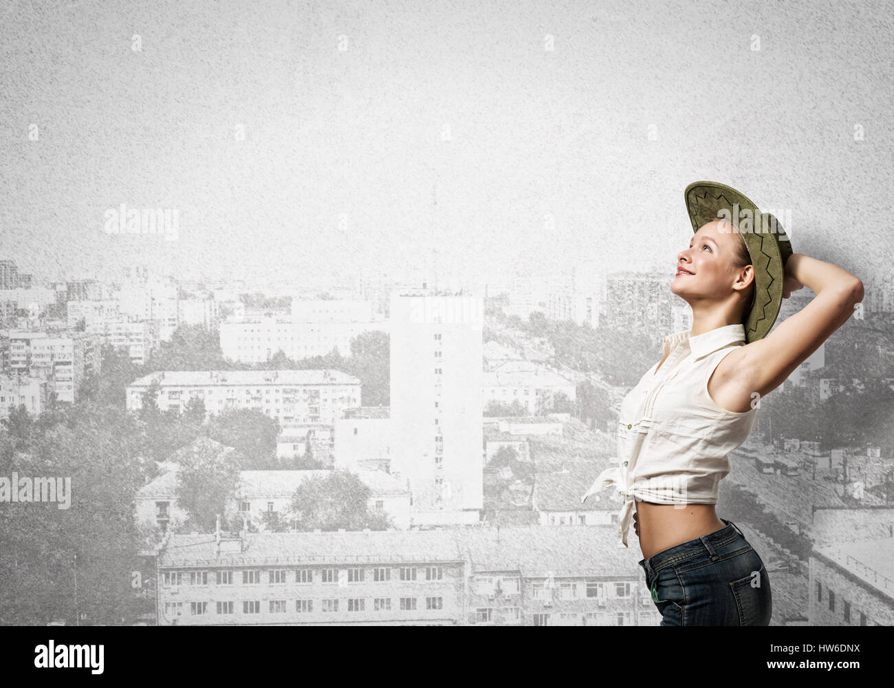 Young and free Stock Photo - Alamy