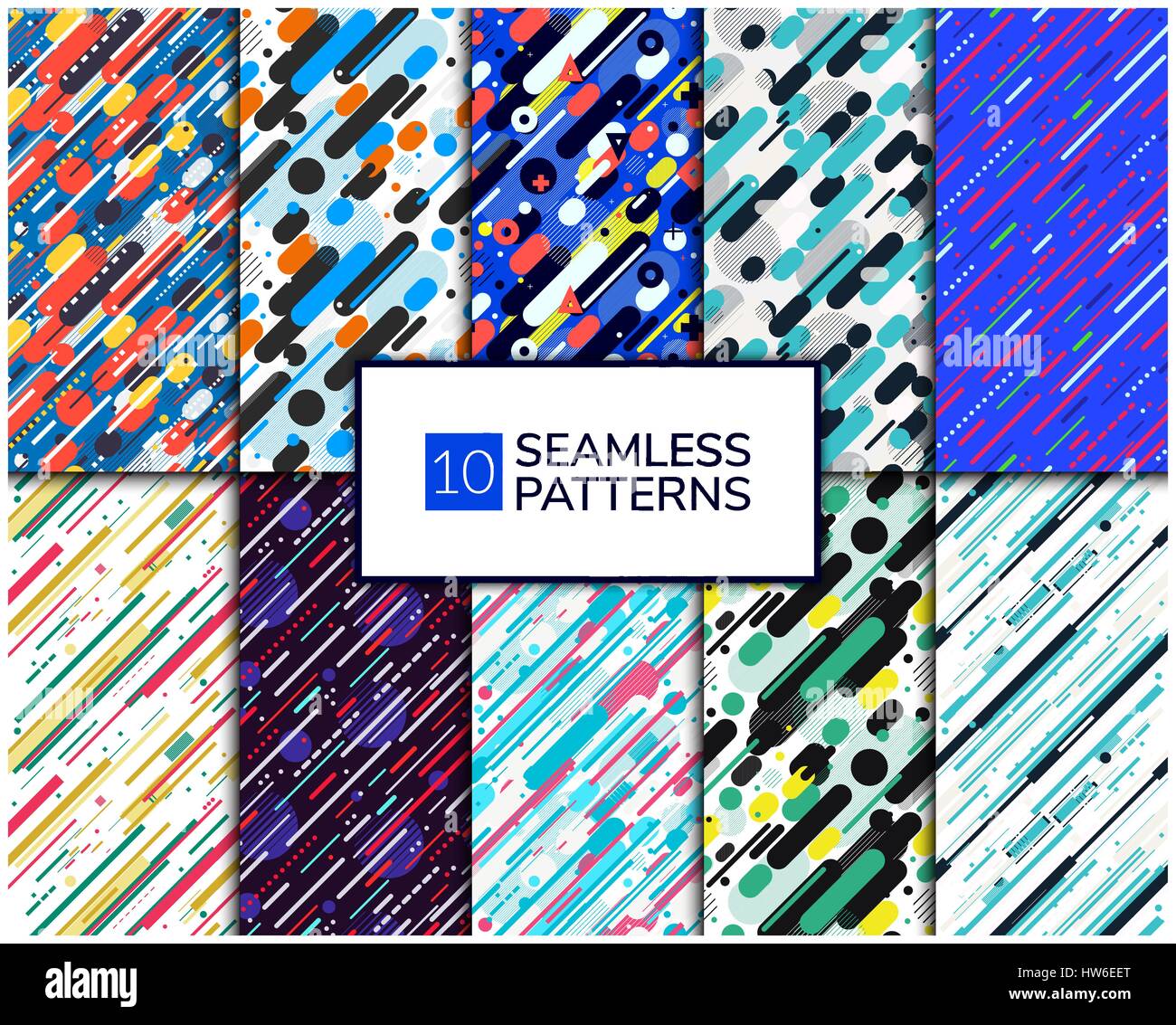 Set Diagonal Pattern Stock Vector Image & Art - Alamy