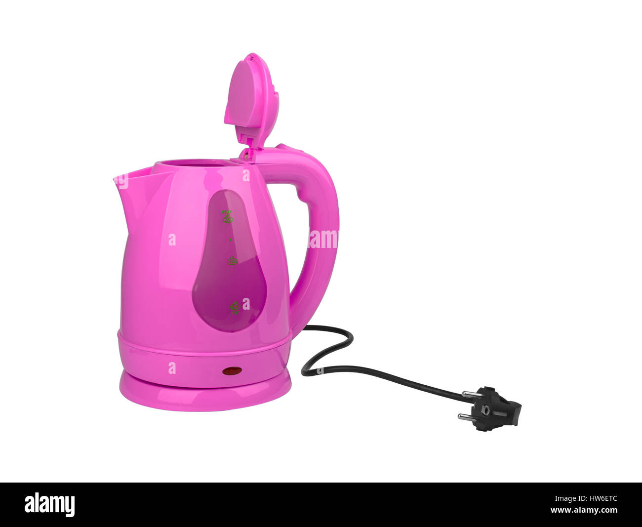 plastic electric kettle isolated on white background Stock Photo - Alamy