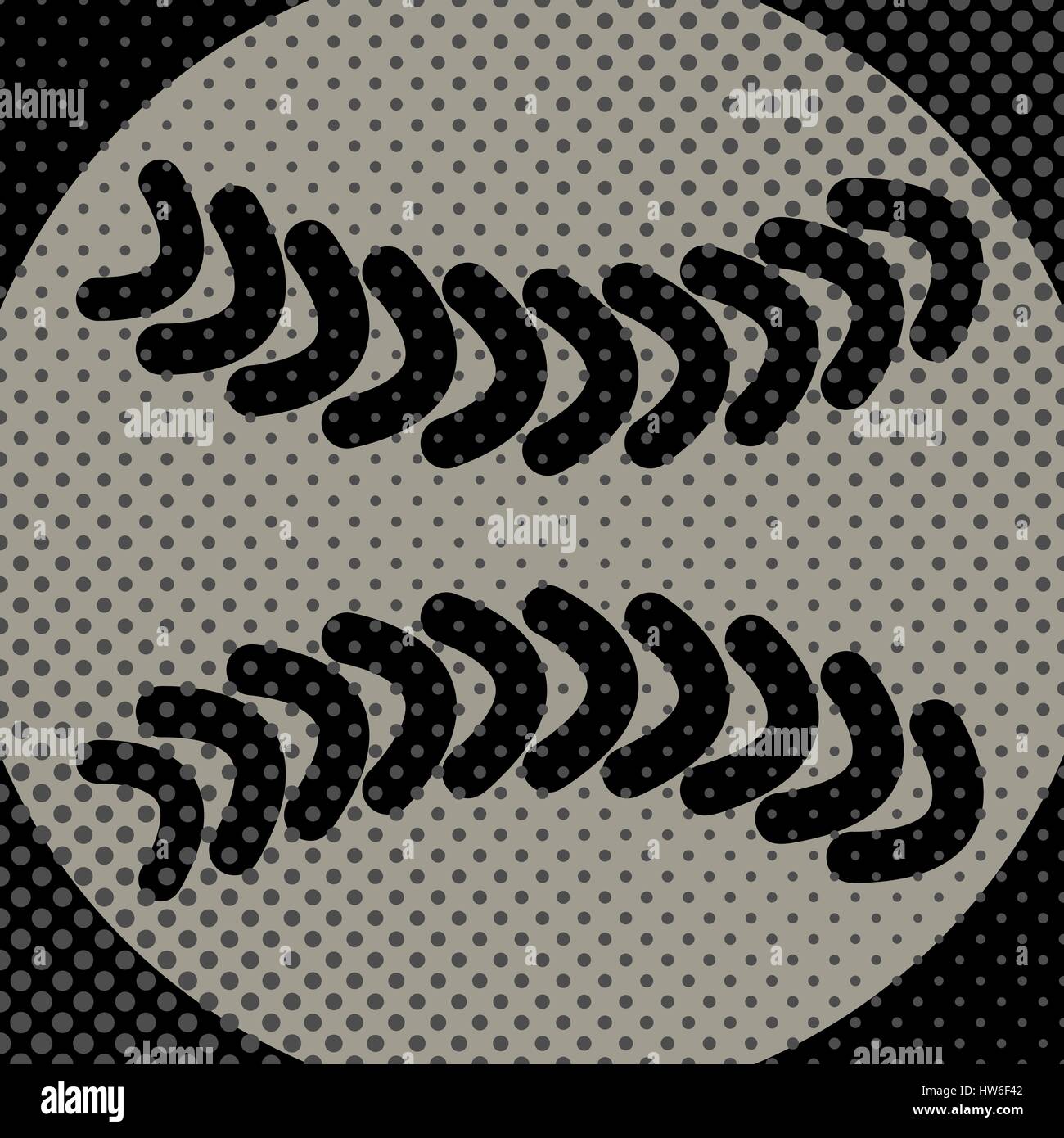 Sports background Ball for the game of baseball, the effect of halftone ...