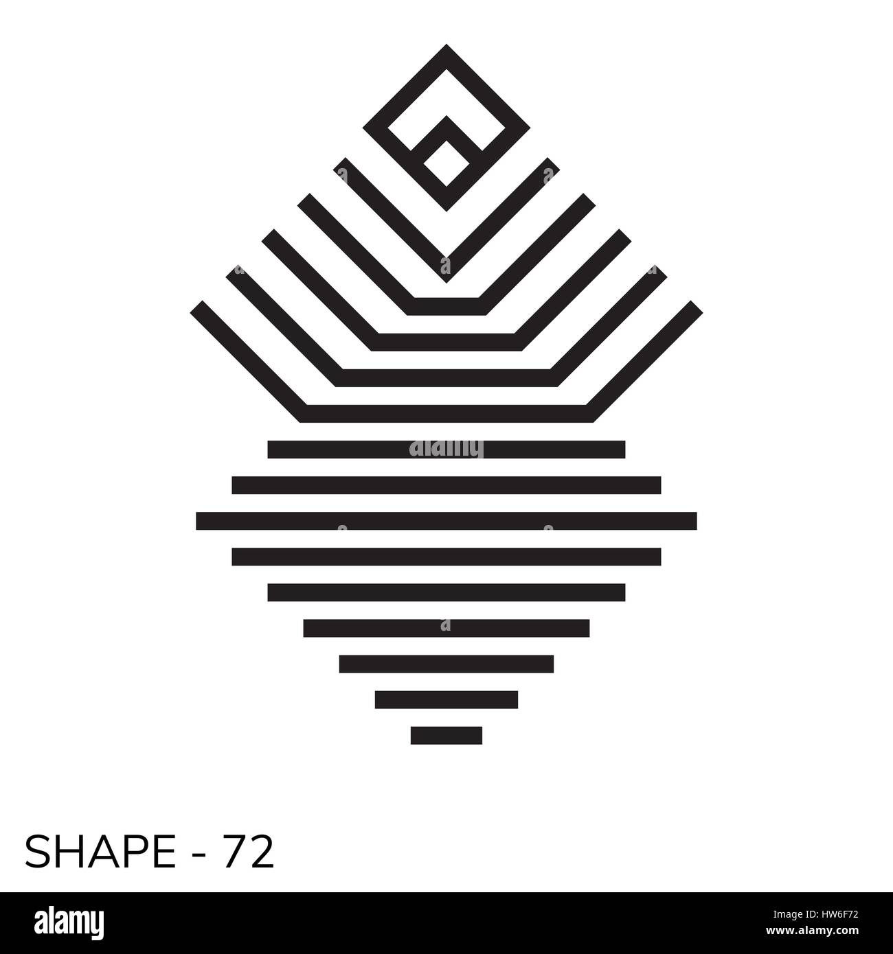 Simple Geometric Shape Stock Vector Image & Art - Alamy