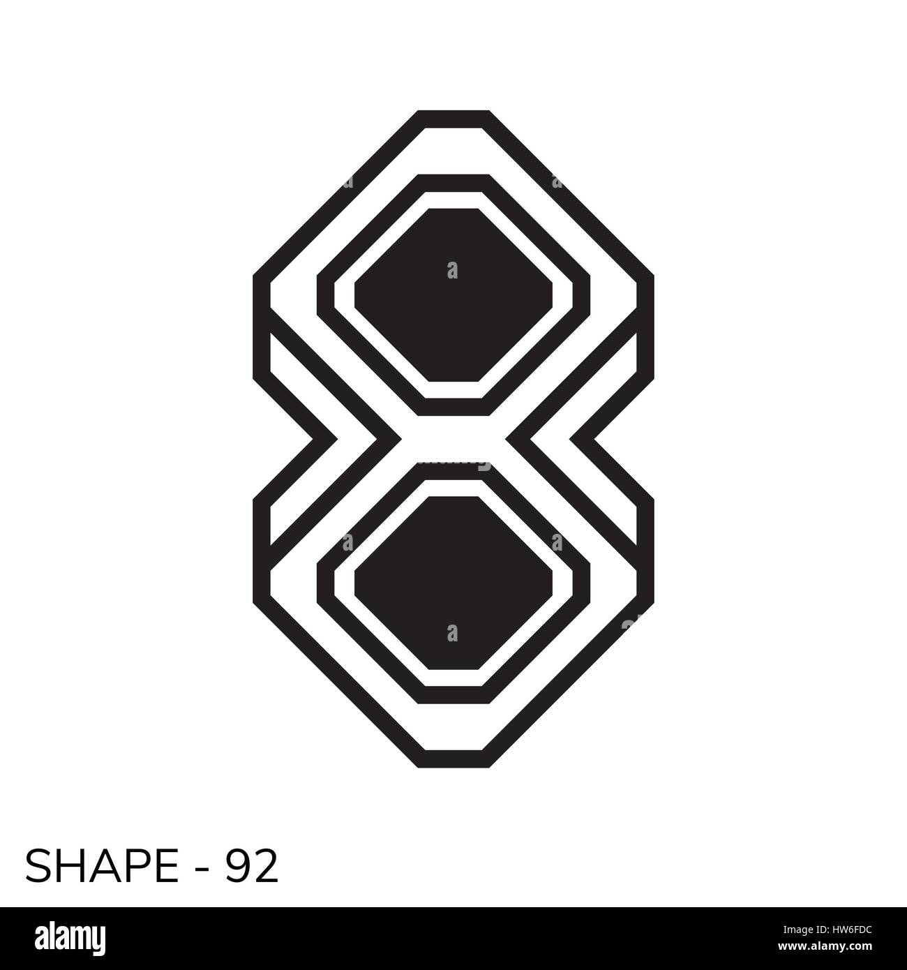 Simple Geometric Shape Stock Vector Image & Art - Alamy