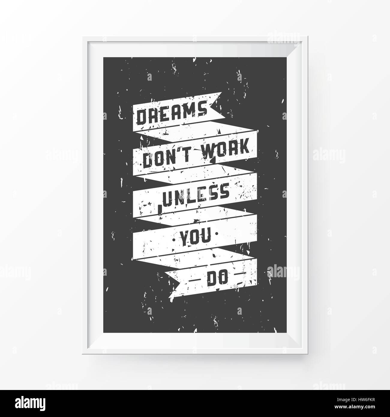 Quote Poster Frame Stock Vector Image & Art - Alamy