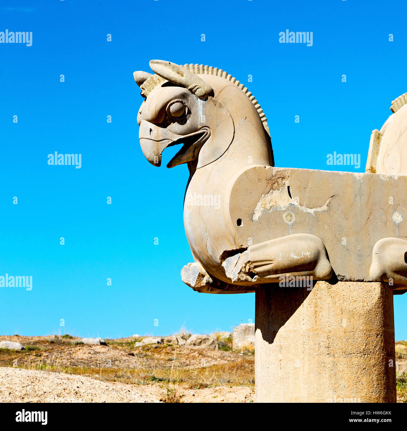 blur in iran persepolis the old ruins historical destination monuments ...