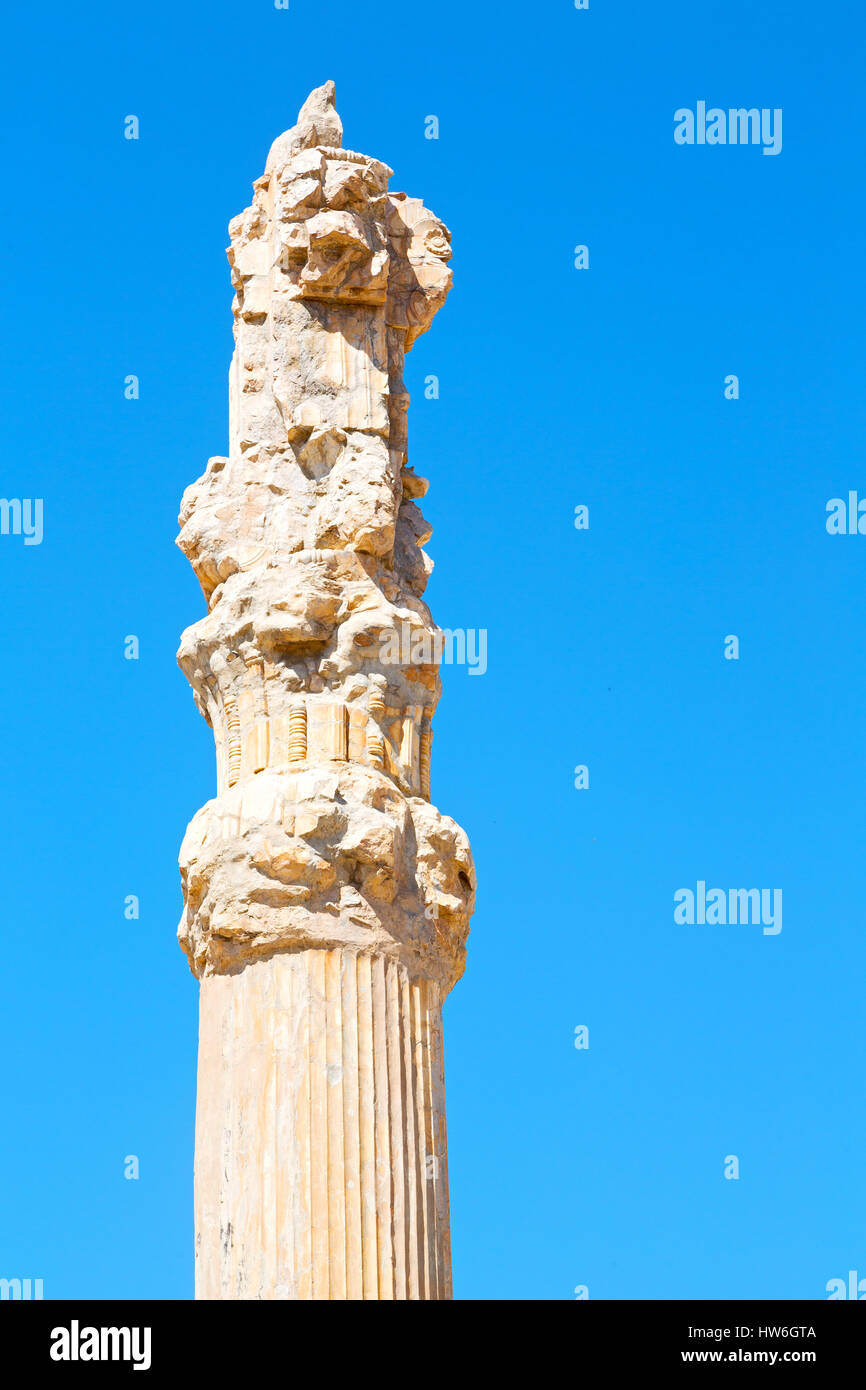 blur in iran persepolis the old ruins historical destination monuments ...