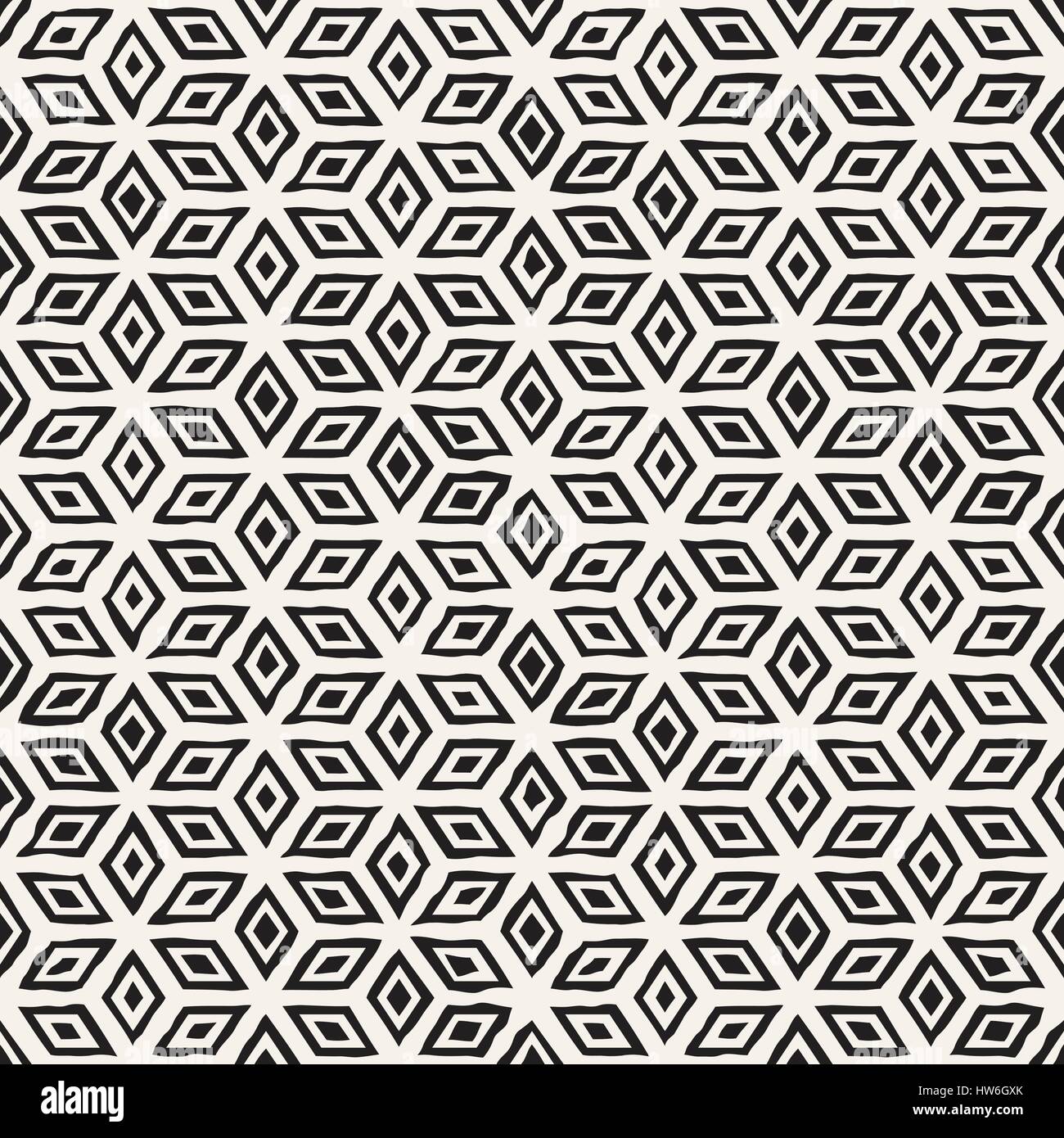 Hand Drawn Line Lattice. Abstract Freehand Background Design. Vector ...