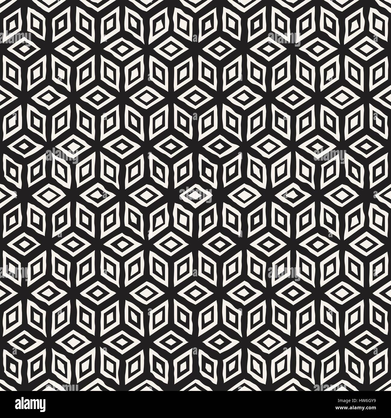 Hand Drawn Line Lattice. Abstract Freehand Background Design. Vector ...