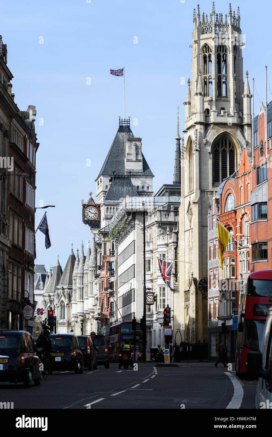Royal Courts of Justice (RCJ), Fleet Street, London Stock Photo - Alamy