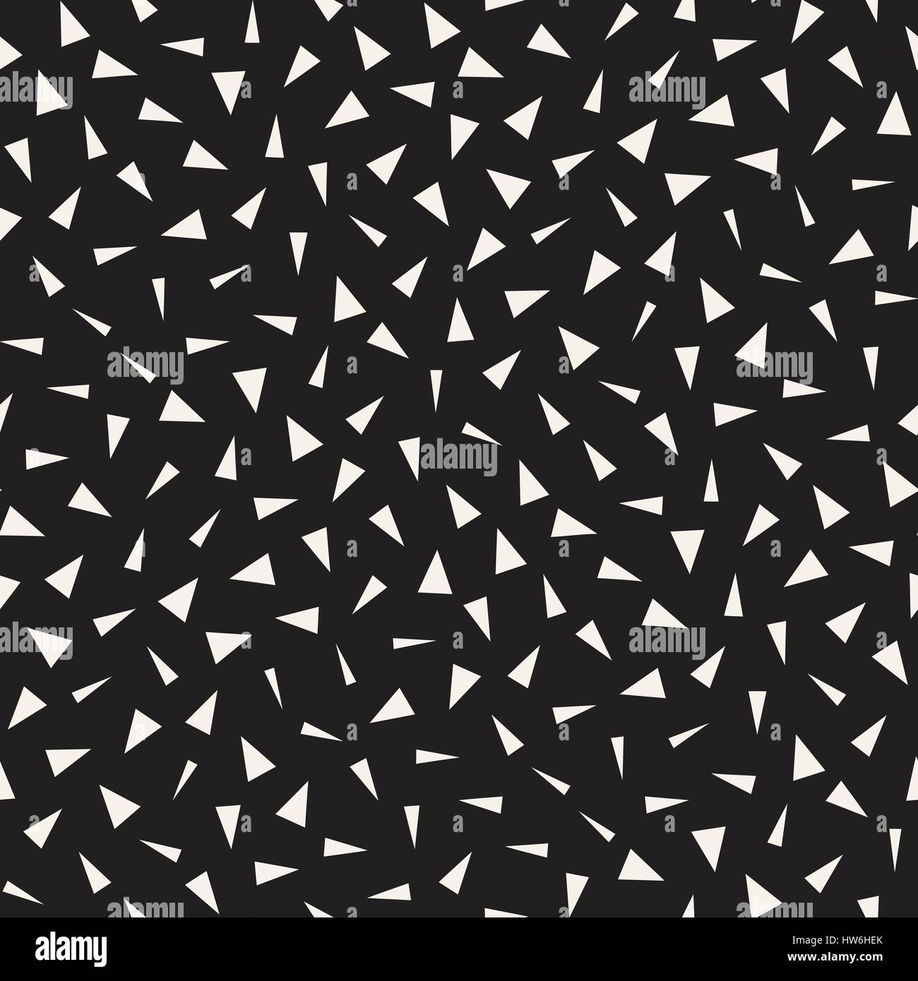 Trendy Texture With Scattered Geometric Shapes. Vector Seamless Pattern ...
