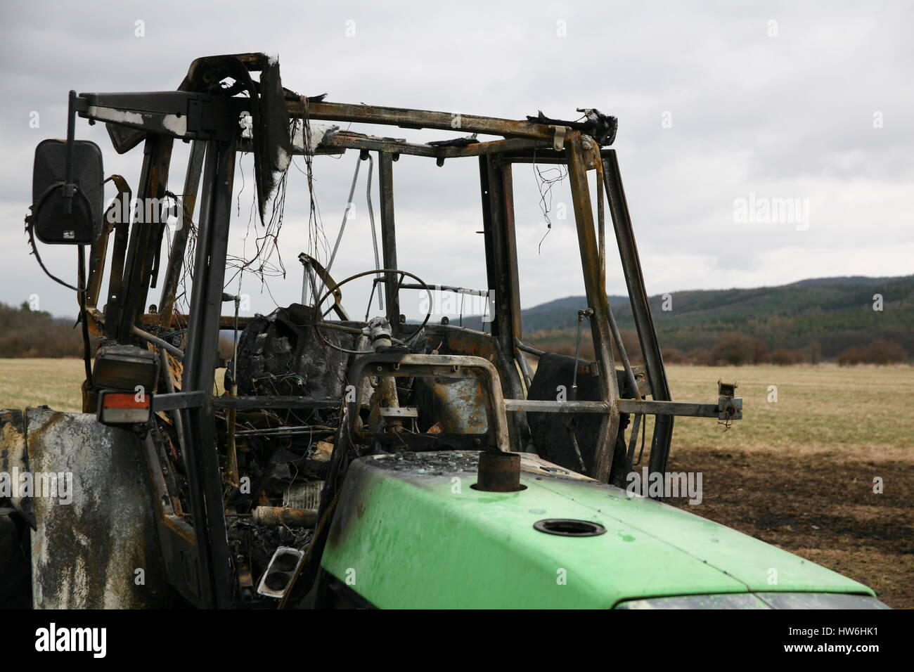 Smashed tractor hi-res stock photography and images - Alamy