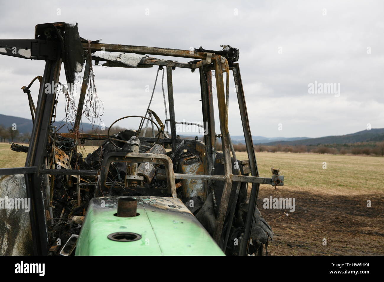 Shattered tractor hi-res stock photography and images - Alamy
