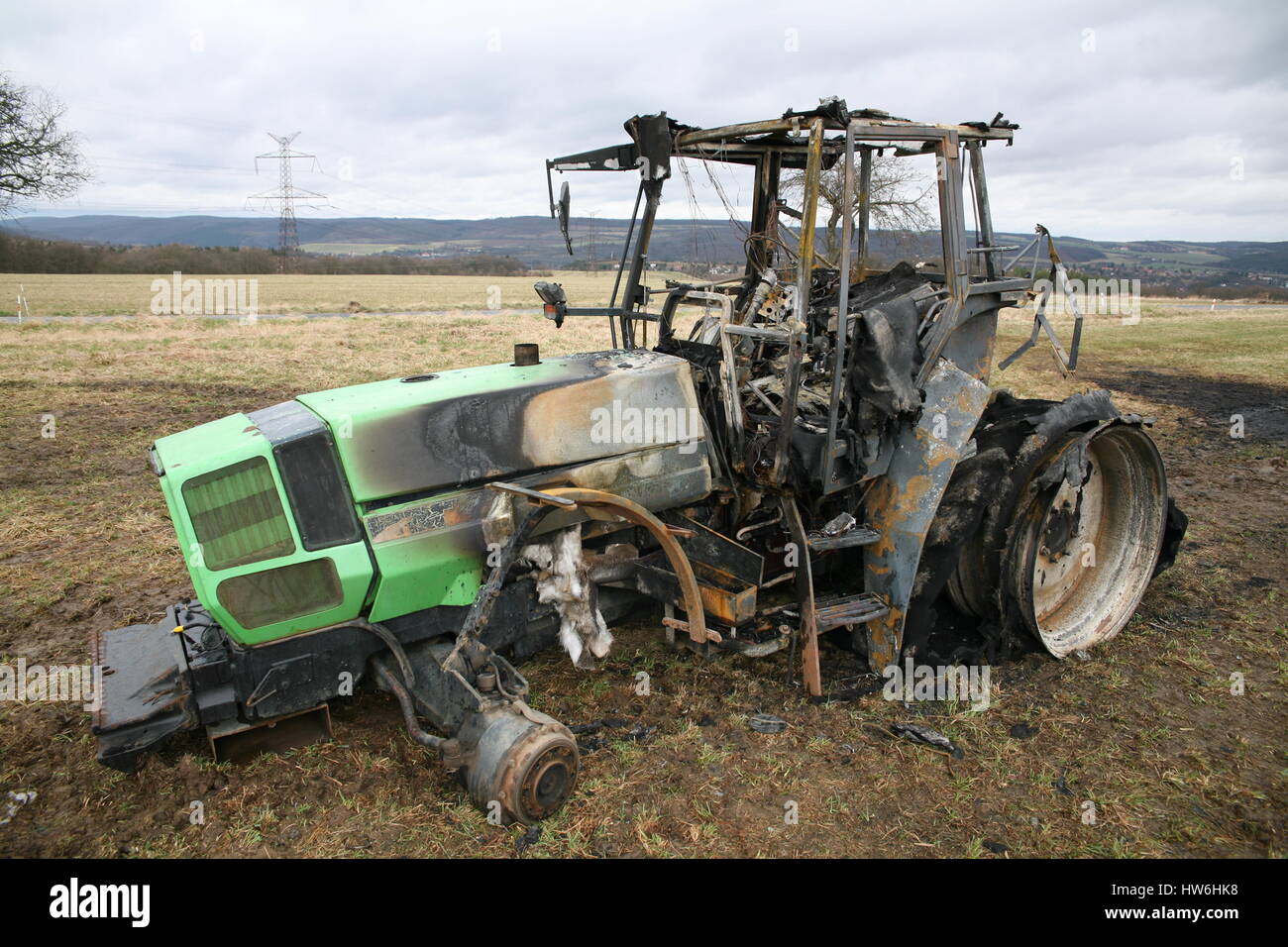 Shattered tractor hi-res stock photography and images - Alamy