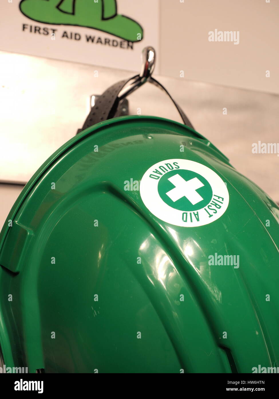Safety helmet in an industrial environment Stock Photo - Alamy