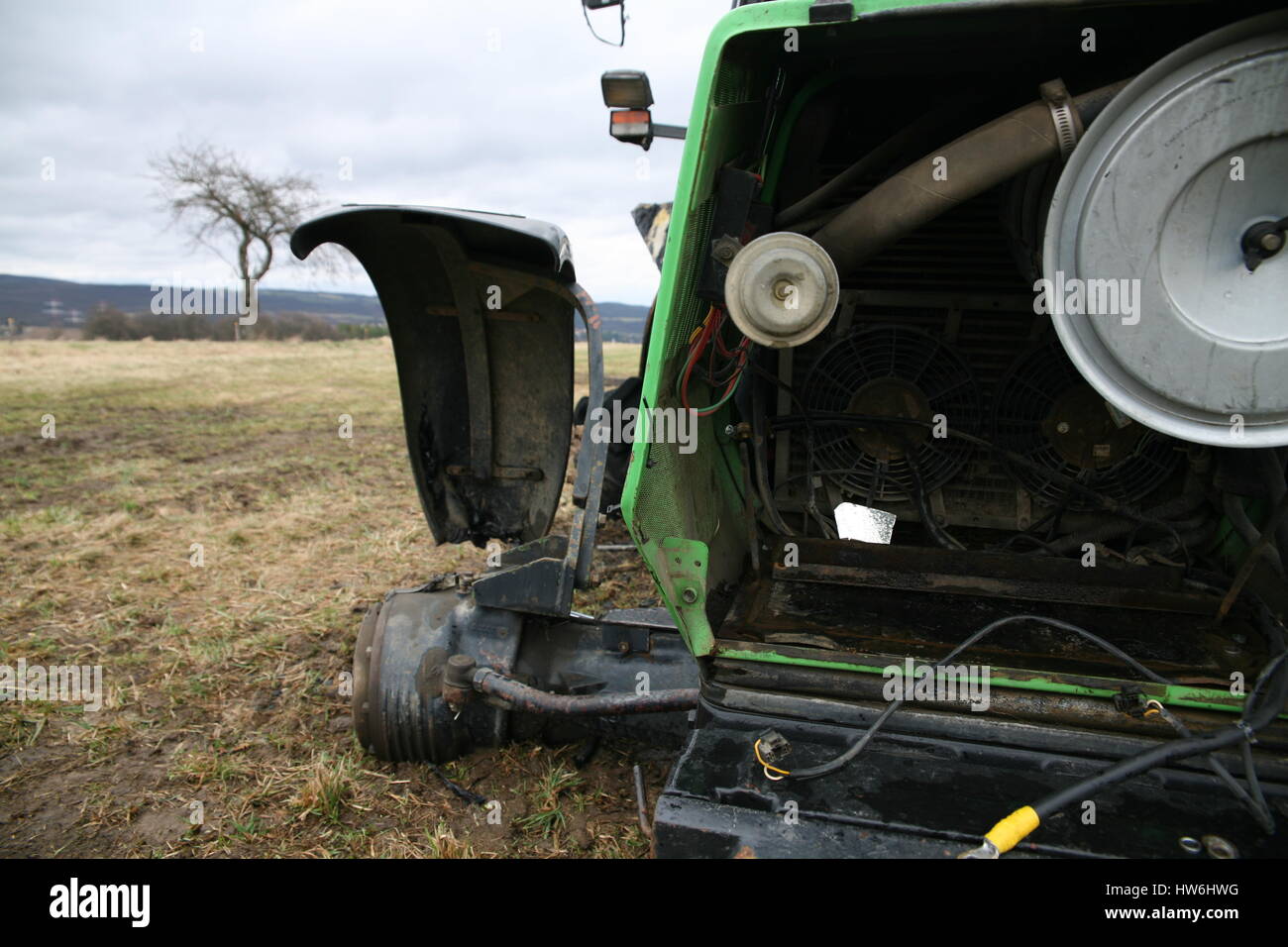 Shattered tractor hi-res stock photography and images - Alamy