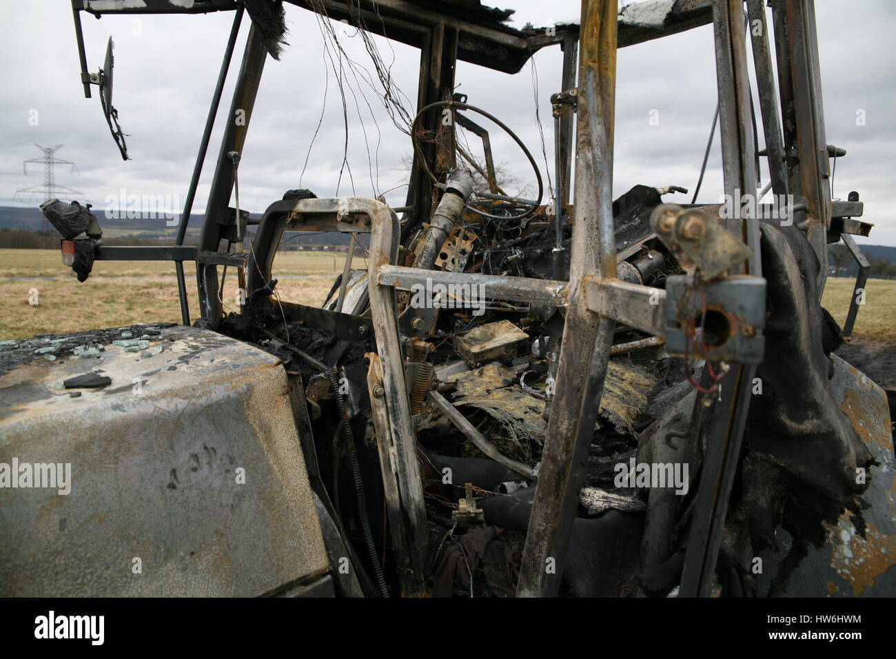 Shattered tractor hi-res stock photography and images - Alamy