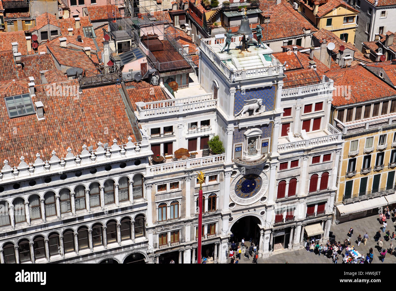 Venice roof top view - architecture of the city Stock Photo - Alamy