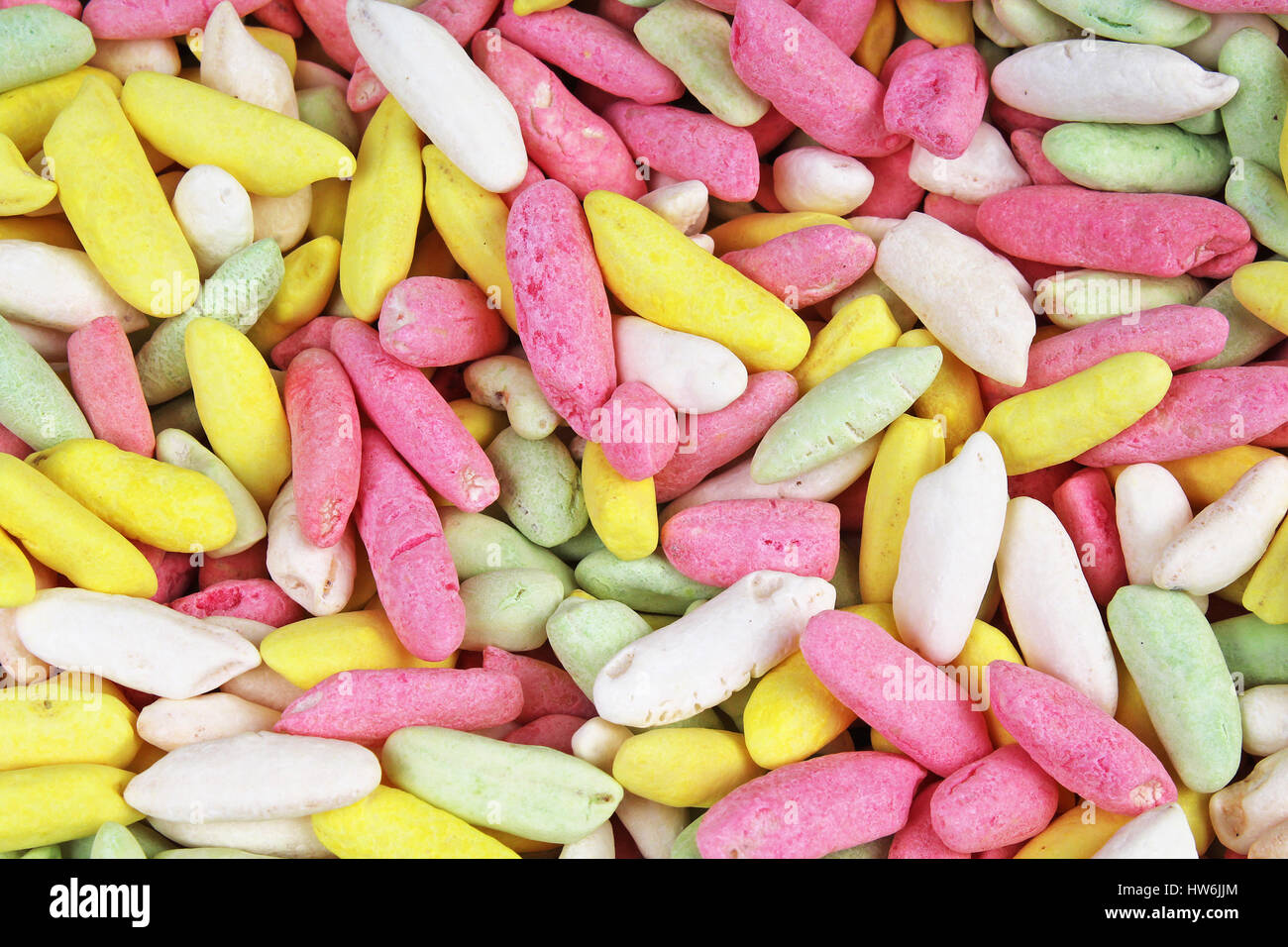 Candy from puffed rice grains Stock Photo - Alamy