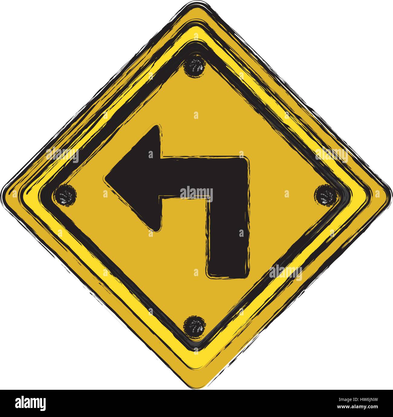 arrow sign inside the metal notice Stock Vector Image & Art - Alamy