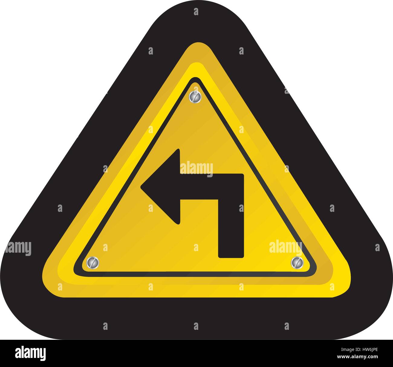 emblem notice with arrow icon Stock Vector Image & Art - Alamy