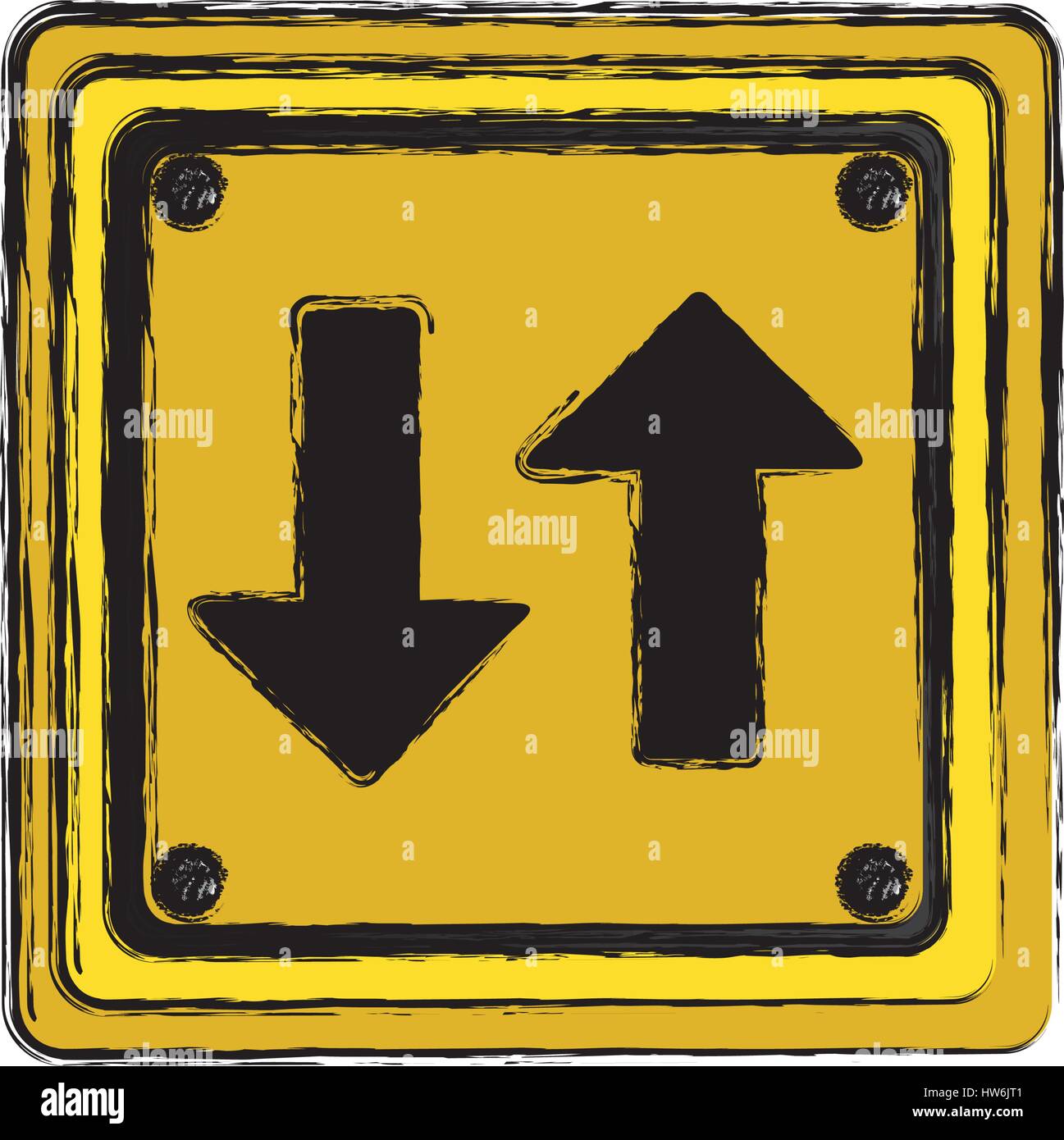 square emblem notice with sign icon Stock Vector Image & Art - Alamy