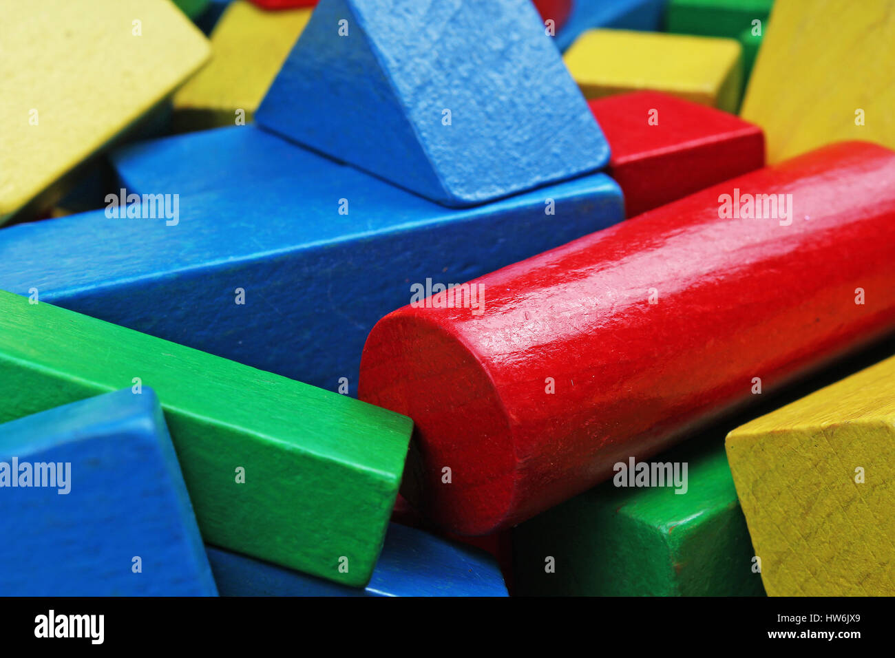 Wooden toy blocks Stock Photo - Alamy