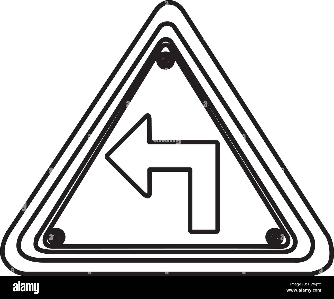 figure metal emblem warning sign icon Stock Vector Image & Art - Alamy