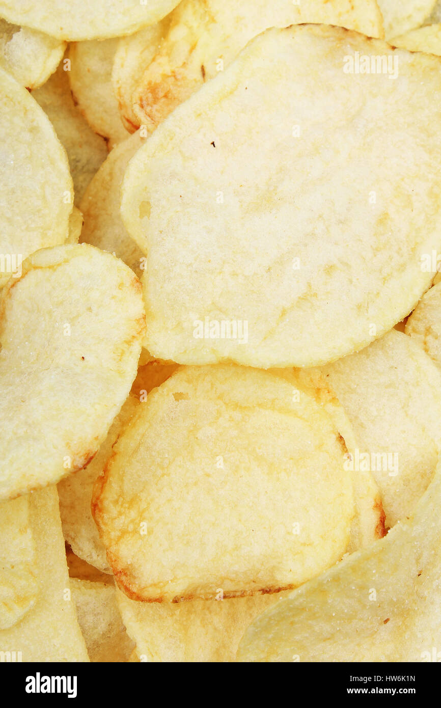 Potato chips texture background Stock Photo - Alamy