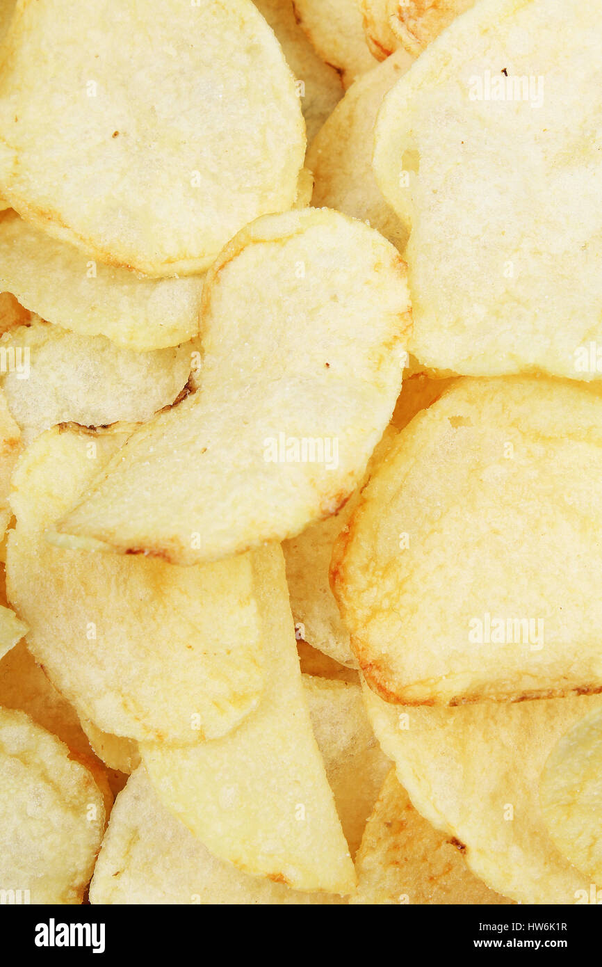 Potato chips texture background Stock Photo - Alamy