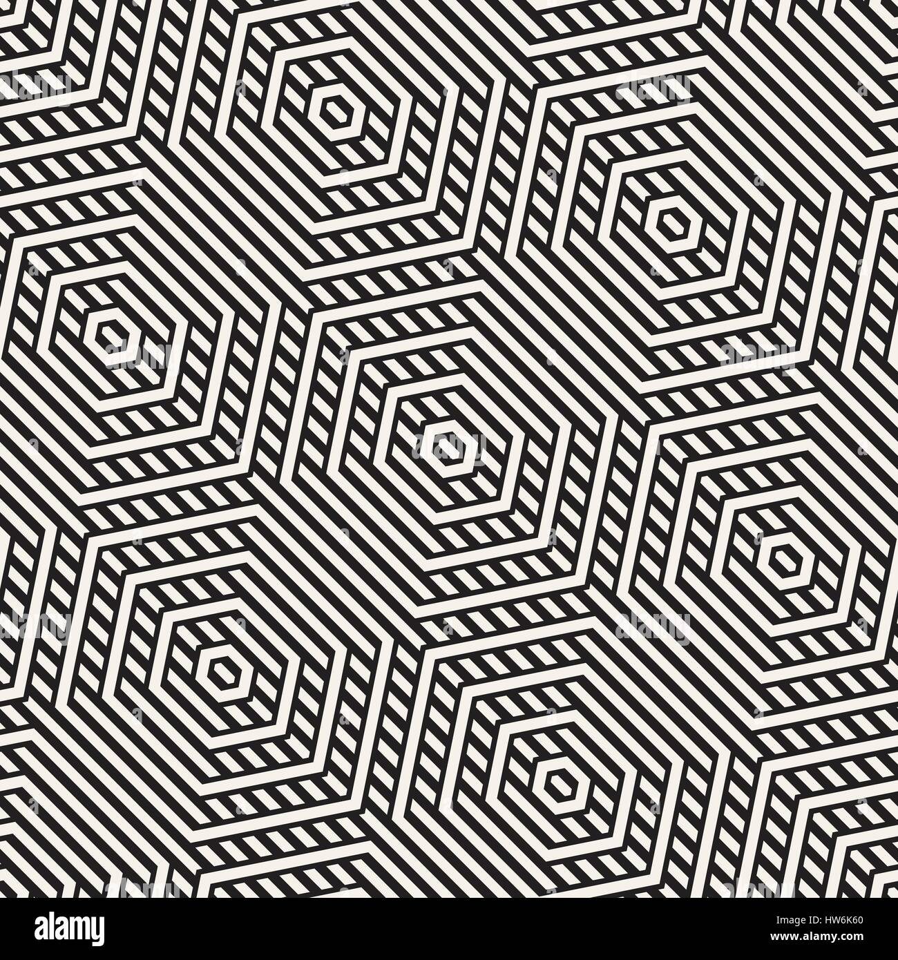 Vector Seamless Pattern Repeating Lattice Abstract Background Linear