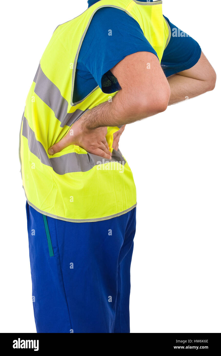Construction worker suffering back hi-res stock photography and images ...