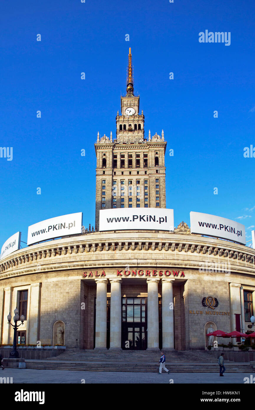 The Palace of culture in Warsaw, Poland, Europe, 2. July 2004 Stock ...