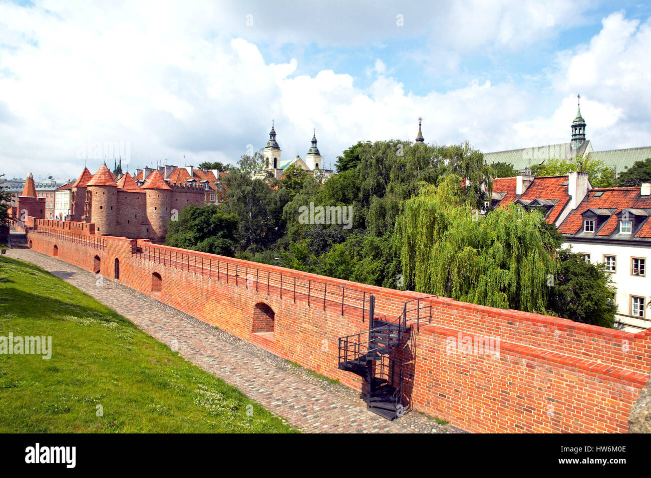 Barbican fortress in Warsaw, Poland, Europe Stock Photo - Alamy