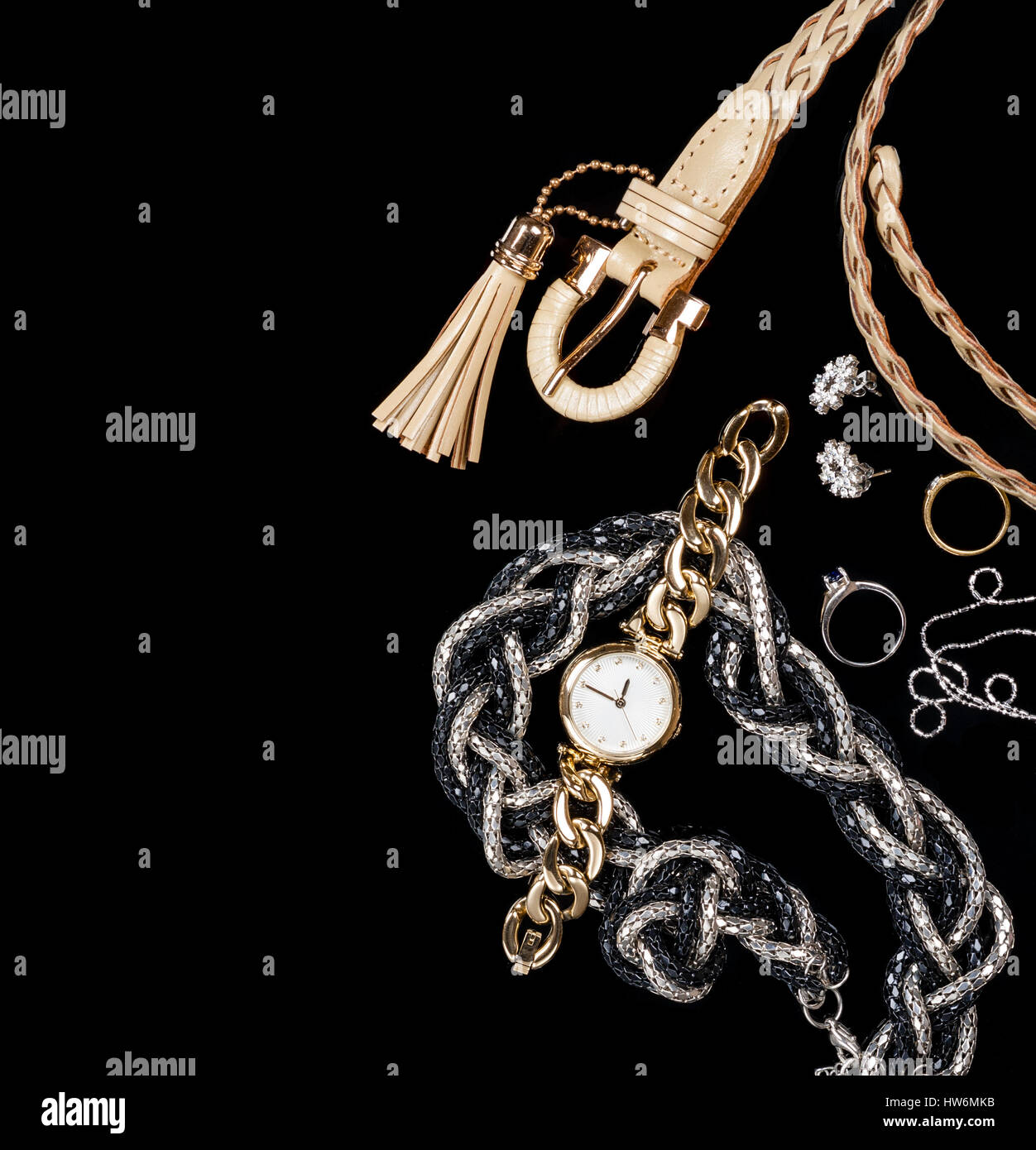 variety of woman accessories, fashion objects, modern lifetyle Stock ...