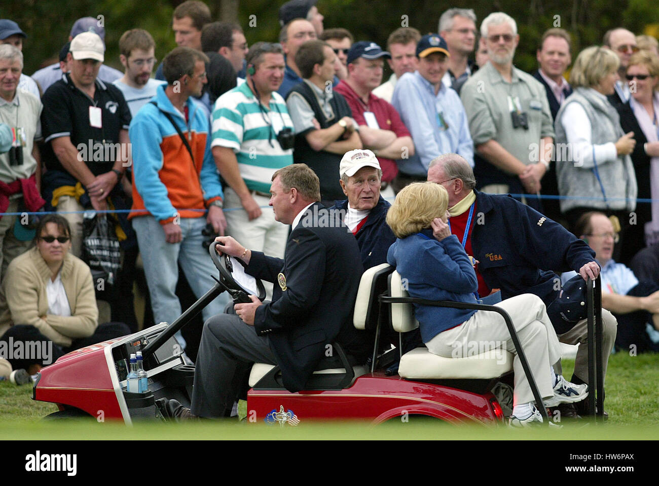 FORMER PRESIDENT BUSH RYDER CUP 02 THE BELFRY THE BELFRY SUTTON ...