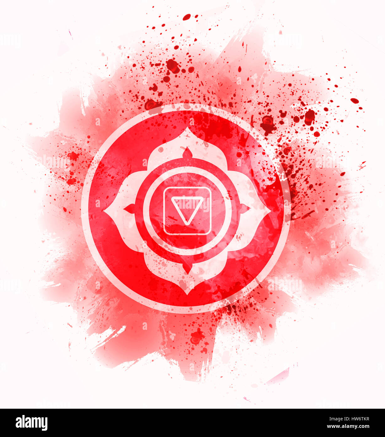 muladhara chakra symbol Stock Photo - Alamy