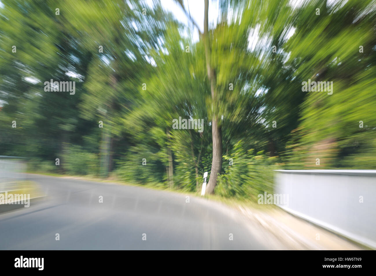 Driving to fast Stock Photo - Alamy
