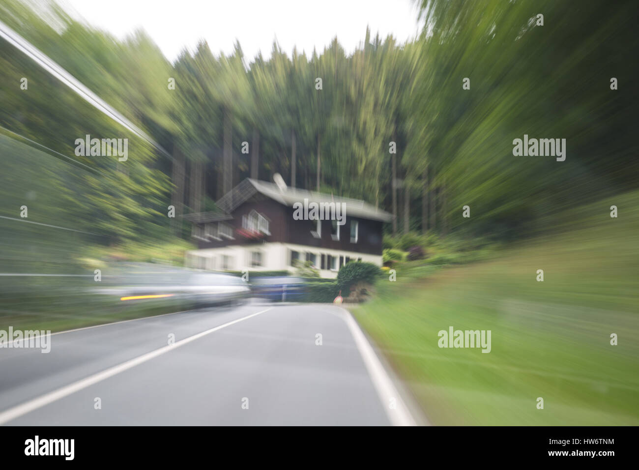 Driving to fast Stock Photo - Alamy