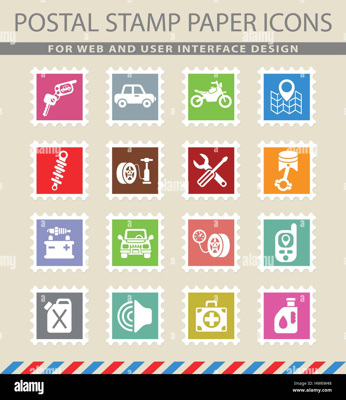 Postage stamp machine Stock Vector Images - Alamy