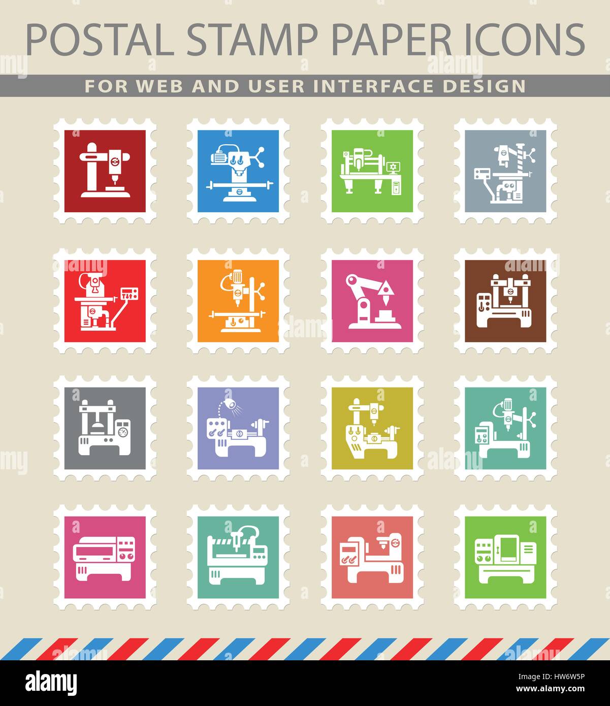 Steel stamps Stock Vector Images - Alamy