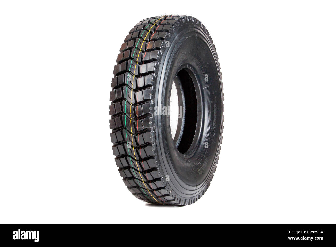 Car tire isolated on white background. Truck tire isolated. Dump Stock ...
