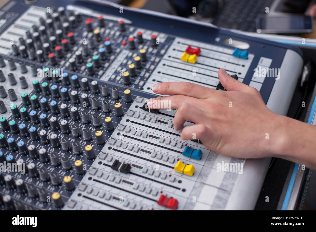 Mixing recording studio line hi-res stock photography and images - Alamy
