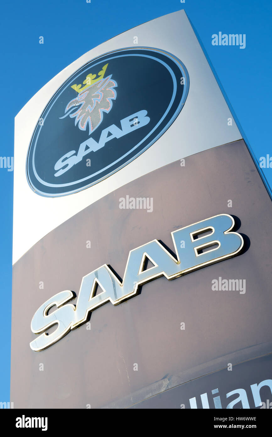 Saab logo hi-res stock photography and images - Alamy